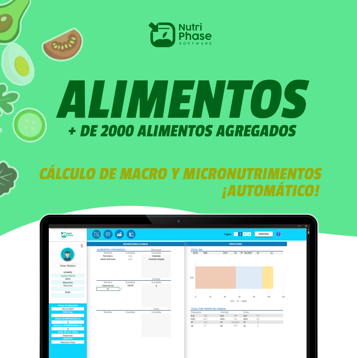 Software de Nutrición v3. – Nutritional Phases